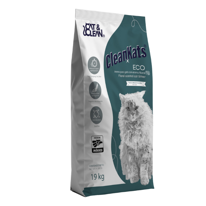 Arena para gato Cat & Clean ECO 19 kg – Petstop MX