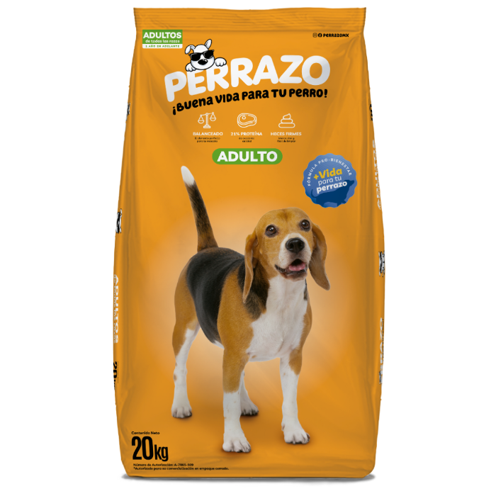 Perrazo adulto 20 + 3 kg GRATIS – Petstop MX